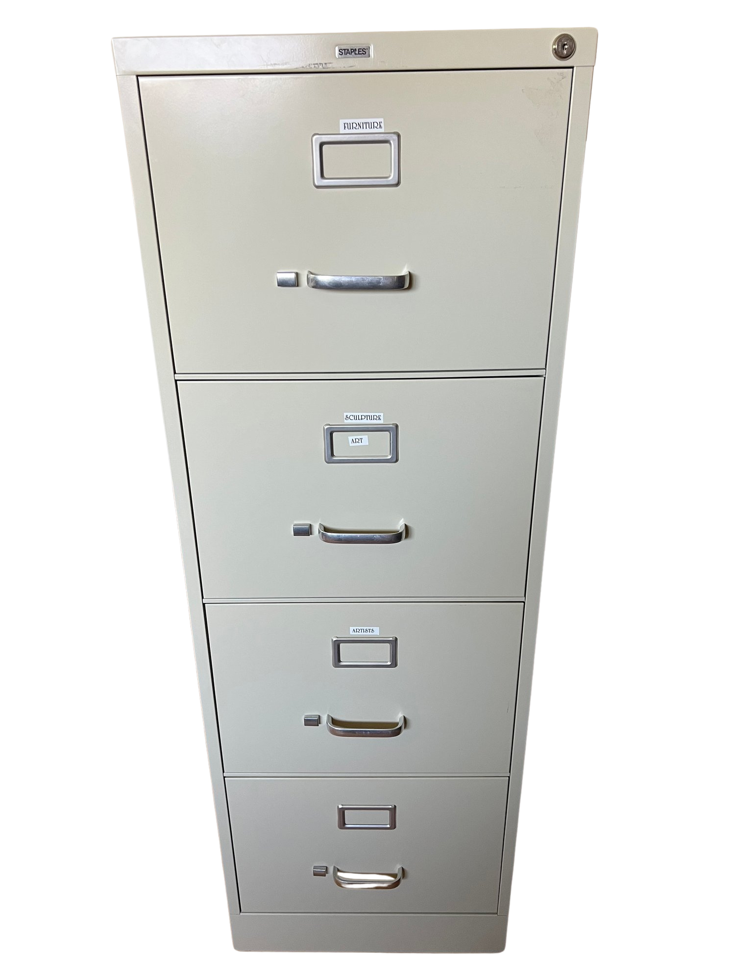 4-drawer Metal File Cabinet #1811274 | Auctionninja.com