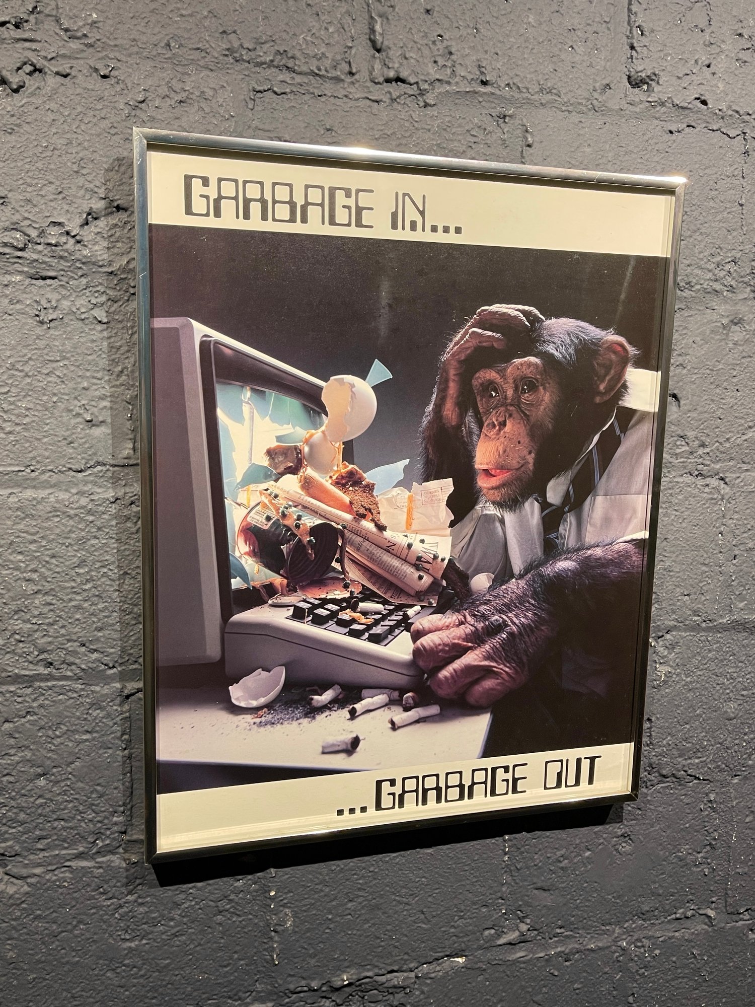 Vintage 1980s Garbage In Garbage Out Computer Programming Poster ...