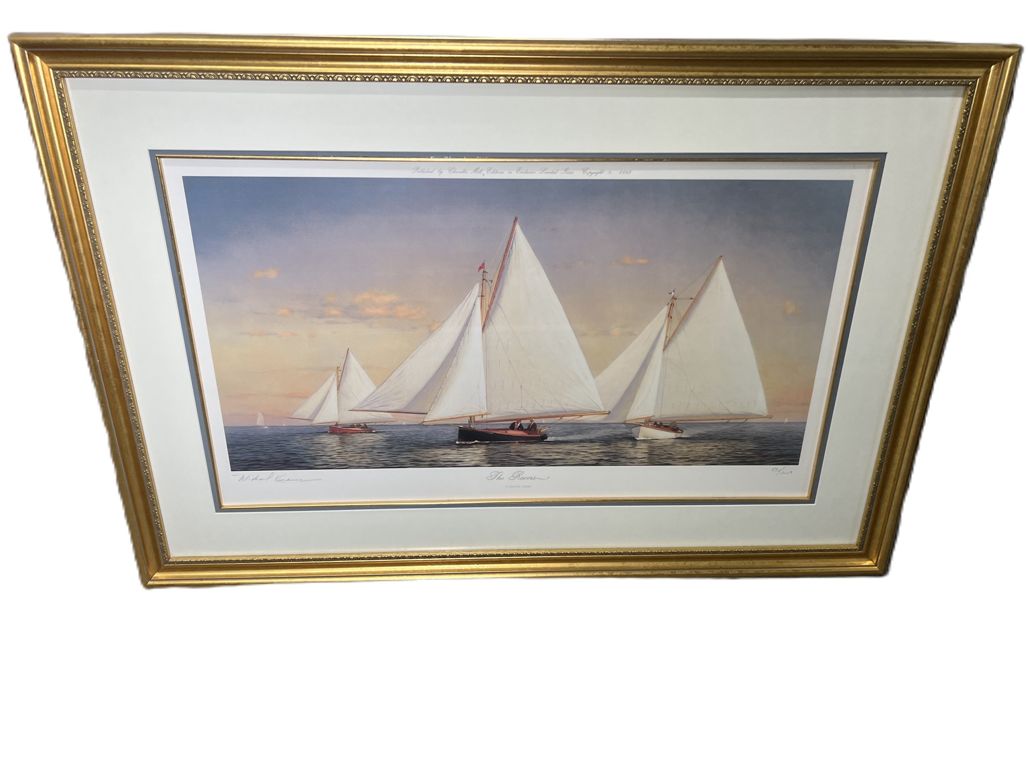 Michael Keane "The Racers" Signed Print #1815921 | Auctionninja.com