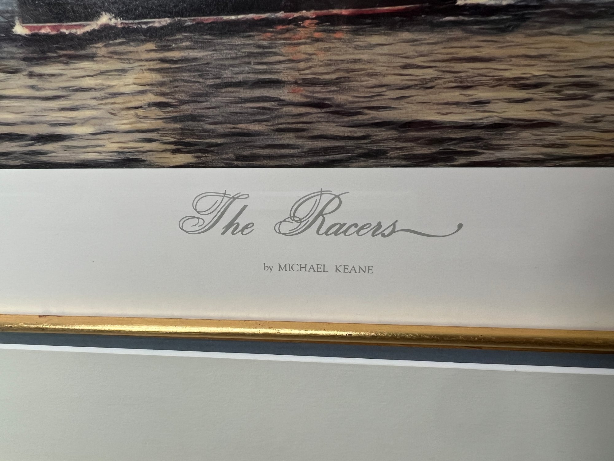 Michael Keane "The Racers" Signed Print #1815921 | Auctionninja.com