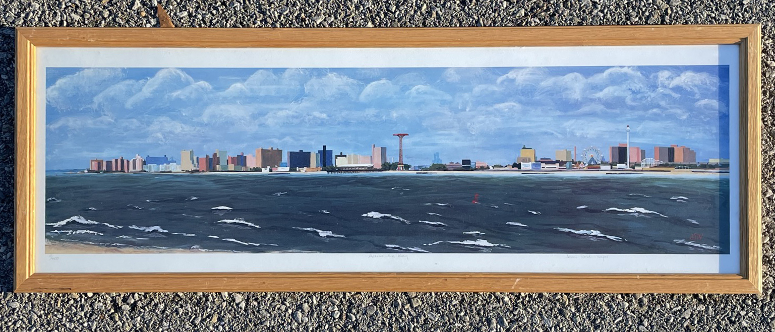 A 20th Century Giclee, Across The Bay, Joan Doblin Vogel #40745552 ...