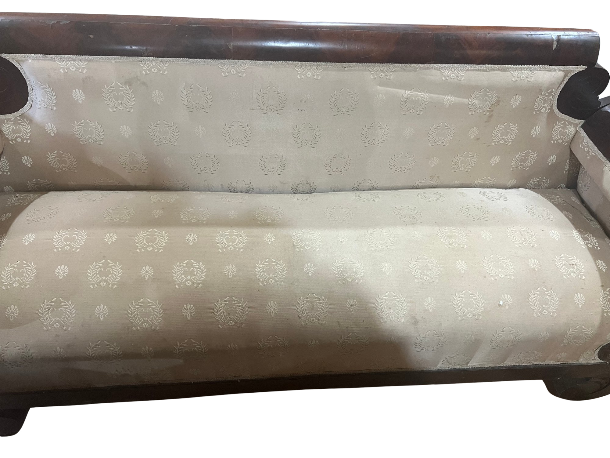 19th Century Victorian Mahogany Show Framed Parlor Sofa #1768355 ...