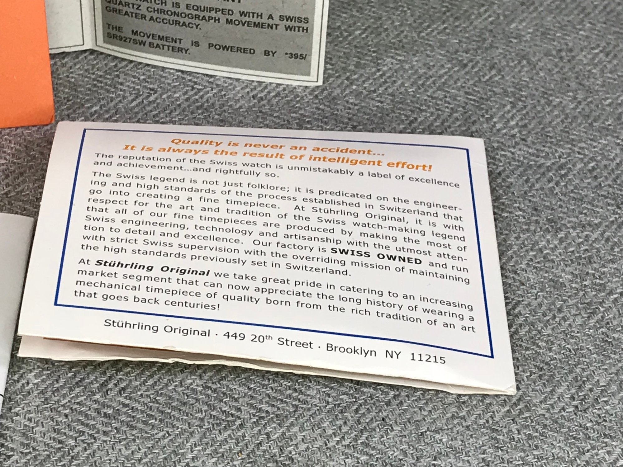 $500 Brand New Large Scale Mens STURHLING Mens Chronograph Watch With ...