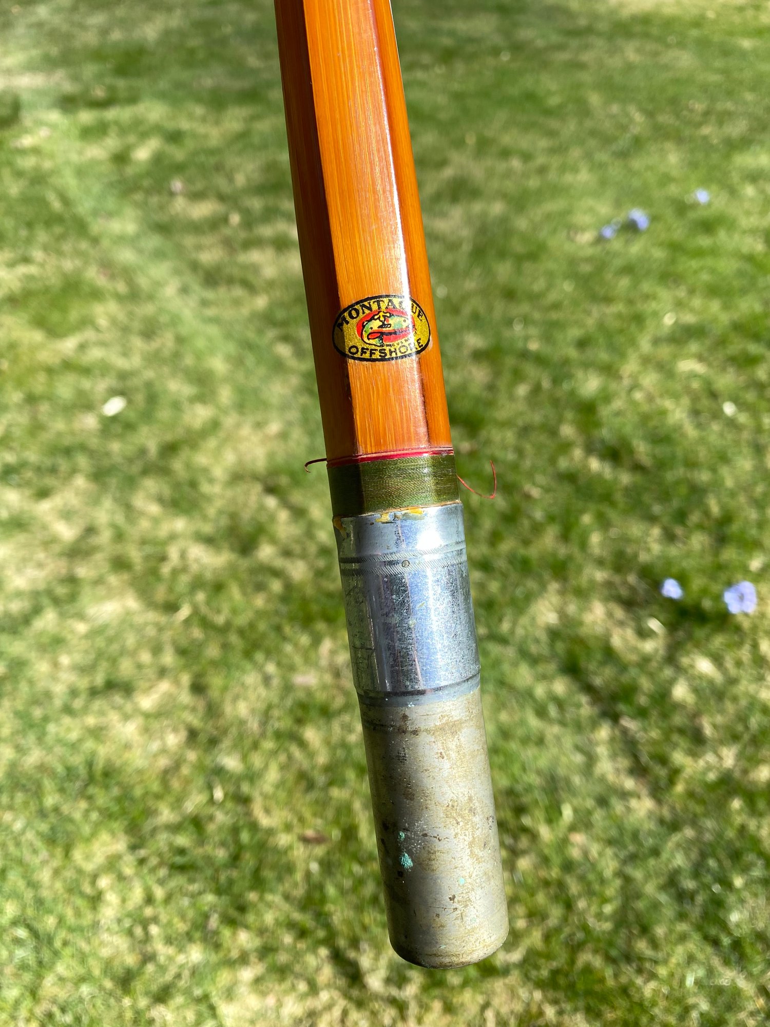 Monague Offshore Vintage Bamboo Fishing Rod 116in Over 9ft #40769141 ...