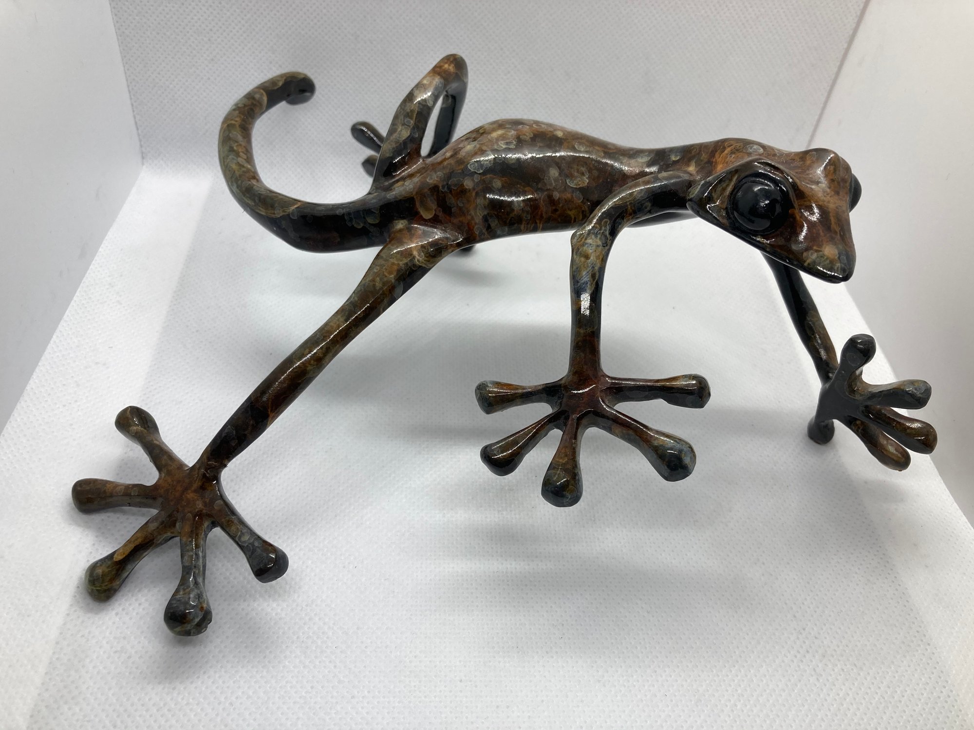 Charming Vintage Signed CESAR NARANJO Painted Bronze Sculpture Of A ...