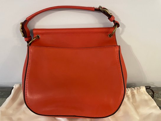 Coach Willis Legacy 70th Anniversary Vermillion Leather Handbag ...