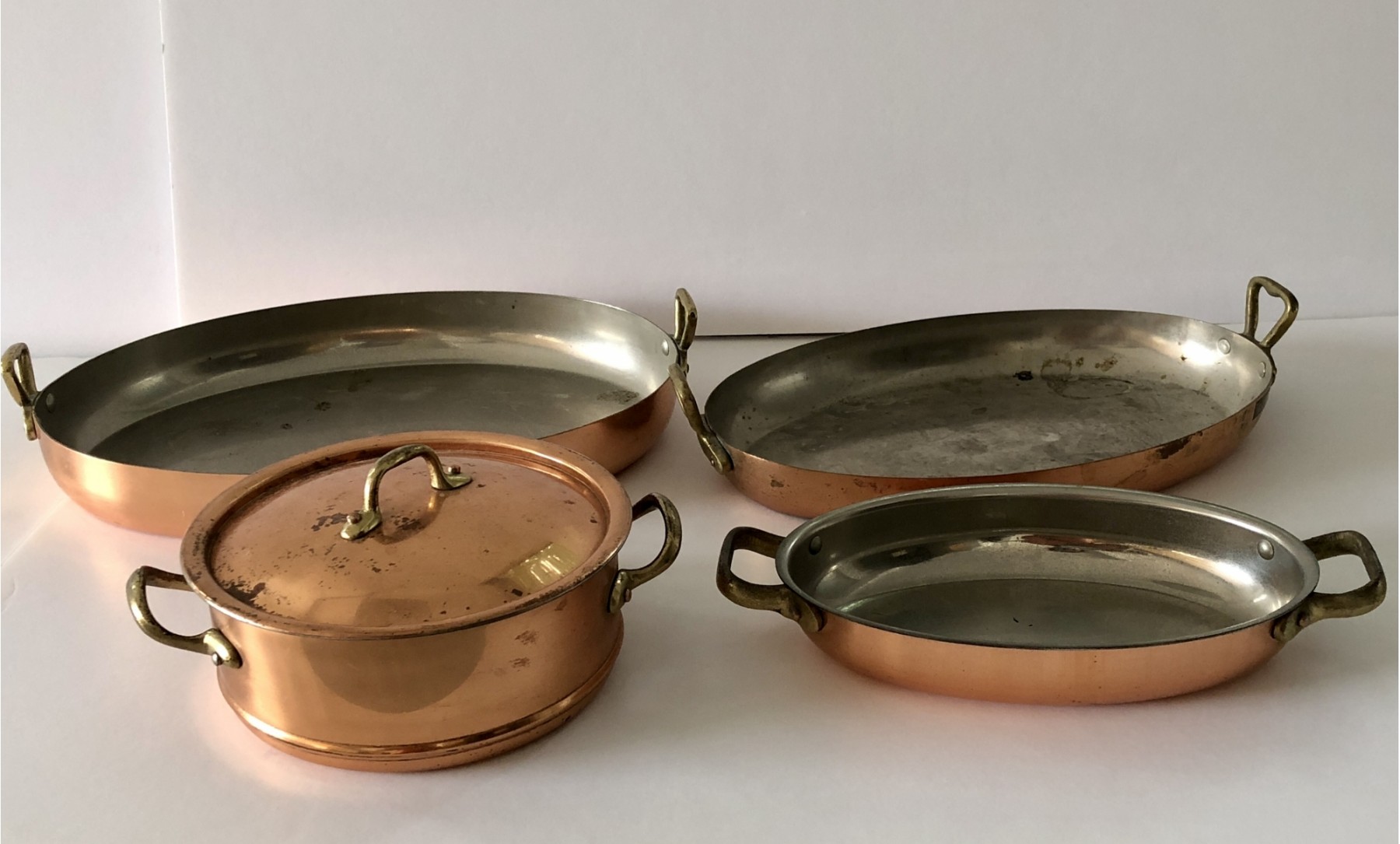 Vintage 5 Piece Tagus Elite Copper Pots Made In Portugal #939744 ...
