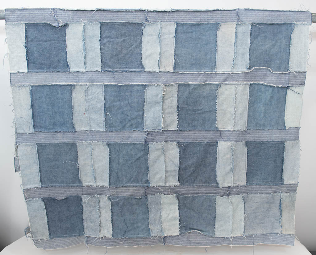 Patchwork Denim Scrap Blanket #38301 | Auctionninja.com