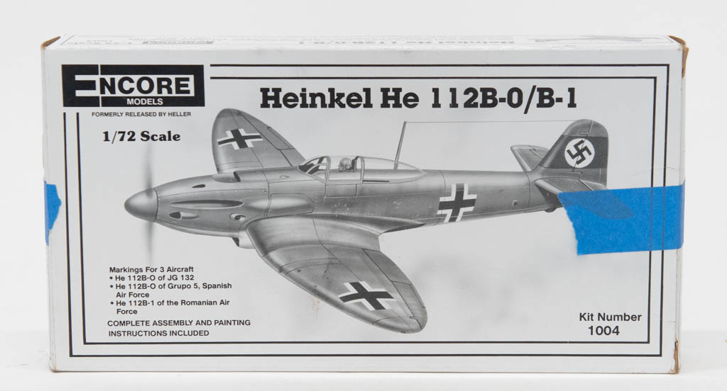 Encore Heinkel He 112B-O/B-1 1:72 Model Kit #35075 | Auctionninja.com