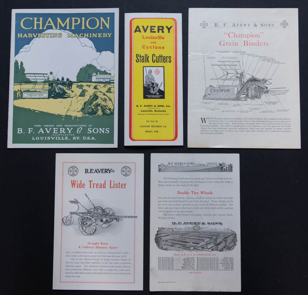 1920s B. F. Avery & Sons Harvesting Machinery Catalog And Brochures ...