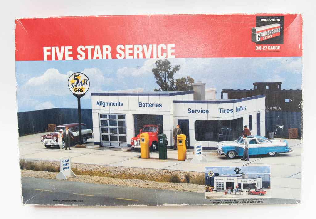 1998 Walthers O O Gauge Structure Kit Five Star Service Station 34538