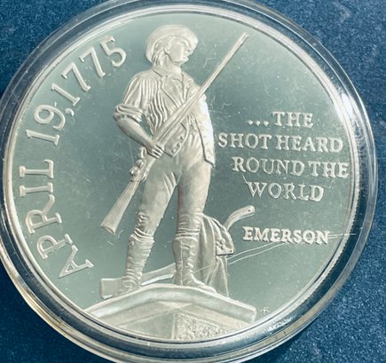 BICENTENNIAL 1775-1975 AMERICAN REVOLUTION CONCORD, MA STERLING SILVER ...