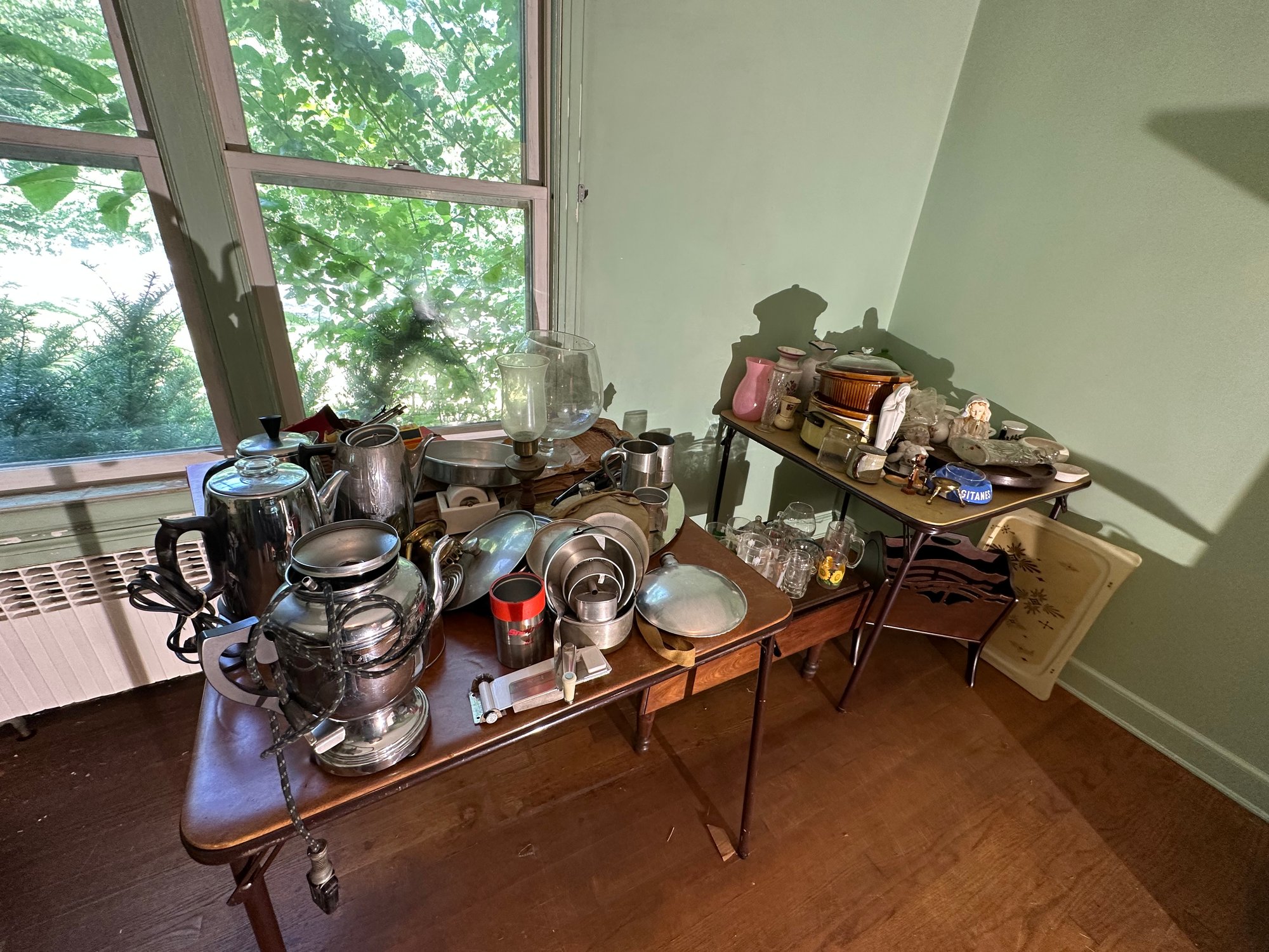 Tables Full Of Stuff -- Complete Contents Seen In Photos Including Card ...