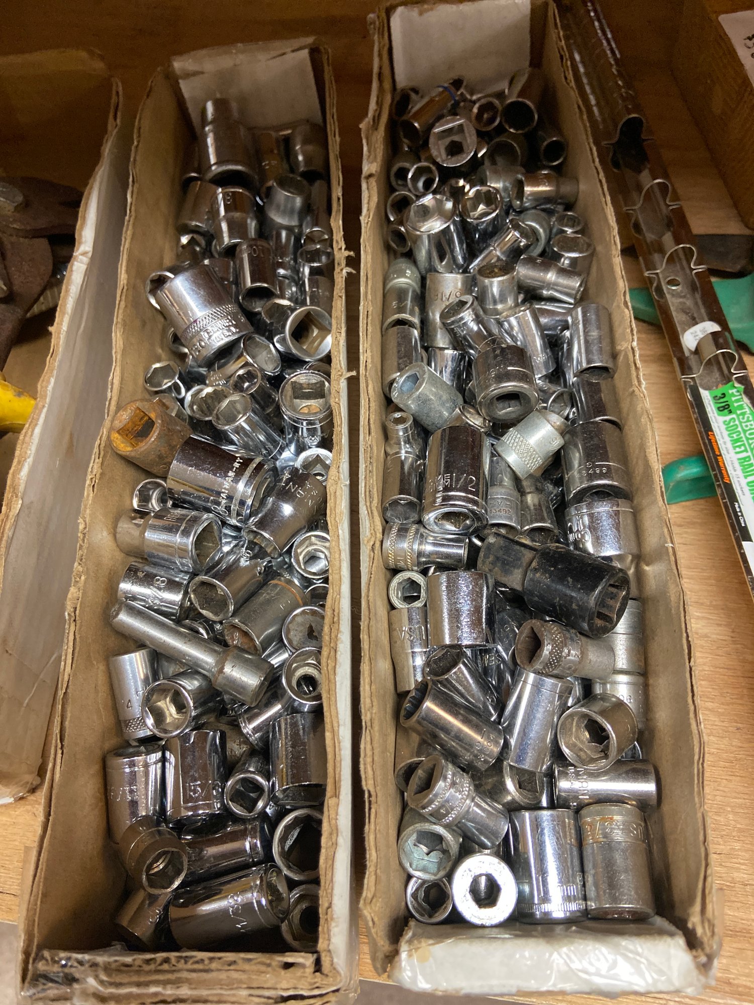 Two Bins Of Smaller Sockets #3914 | Auctionninja.com