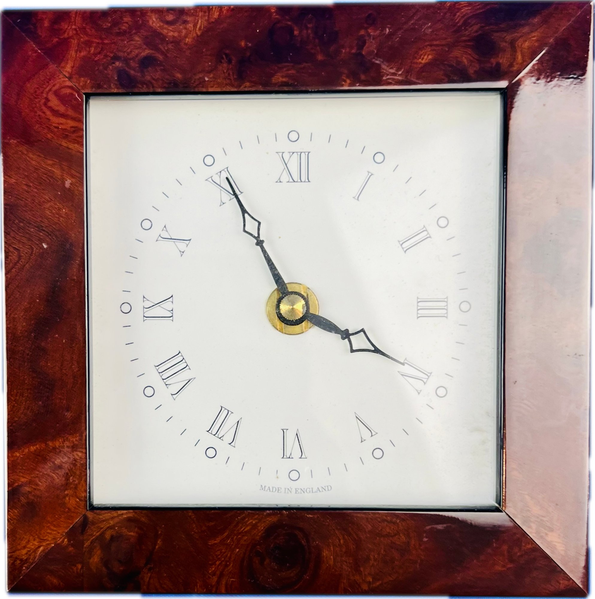 Elegant Battery Operated Table Top Clock With Easel Backing - Signed ...