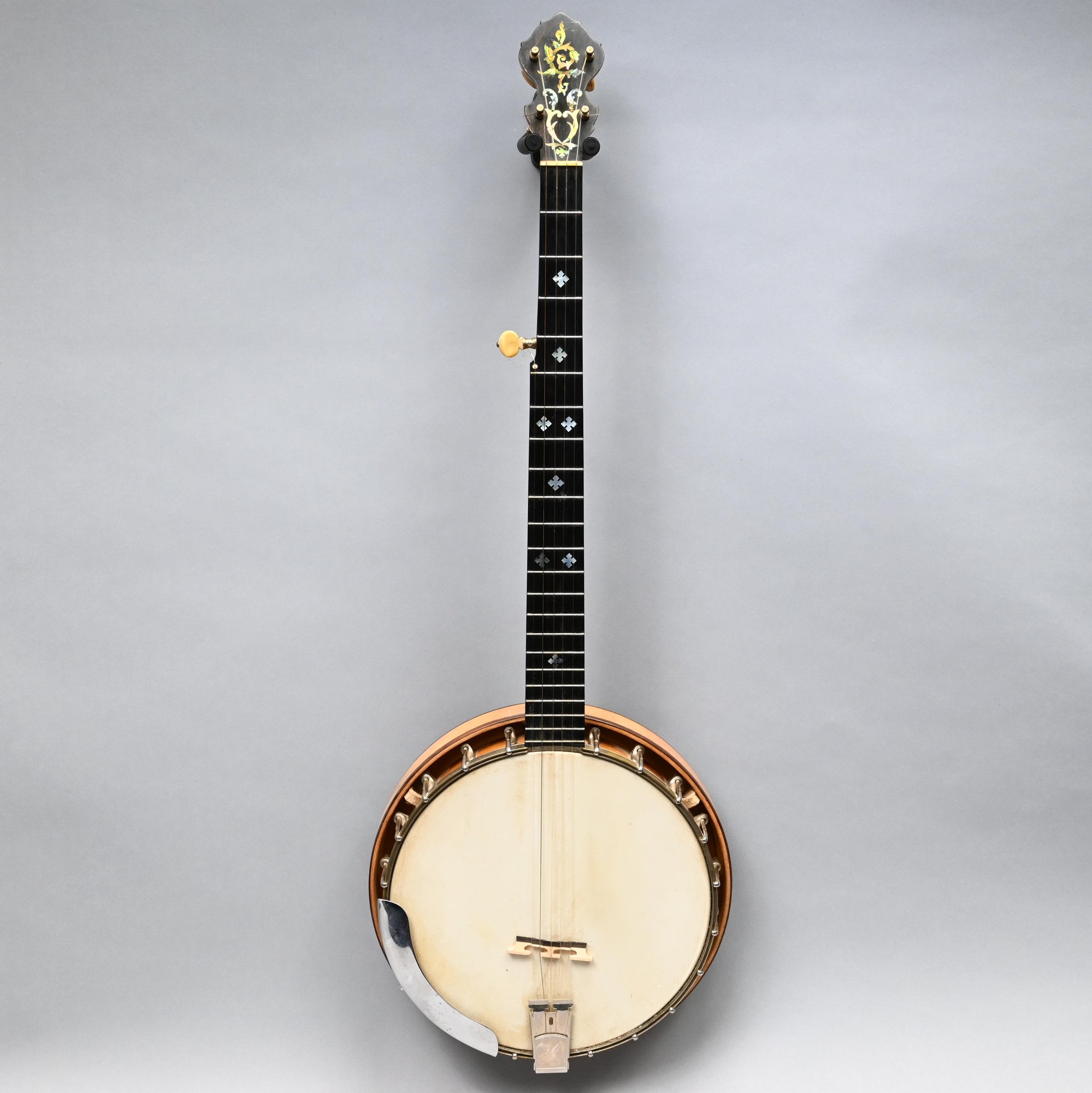 Rosewood & MoP Inlaid Five-String Resonator Banjo #3371 | Auctionninja.com
