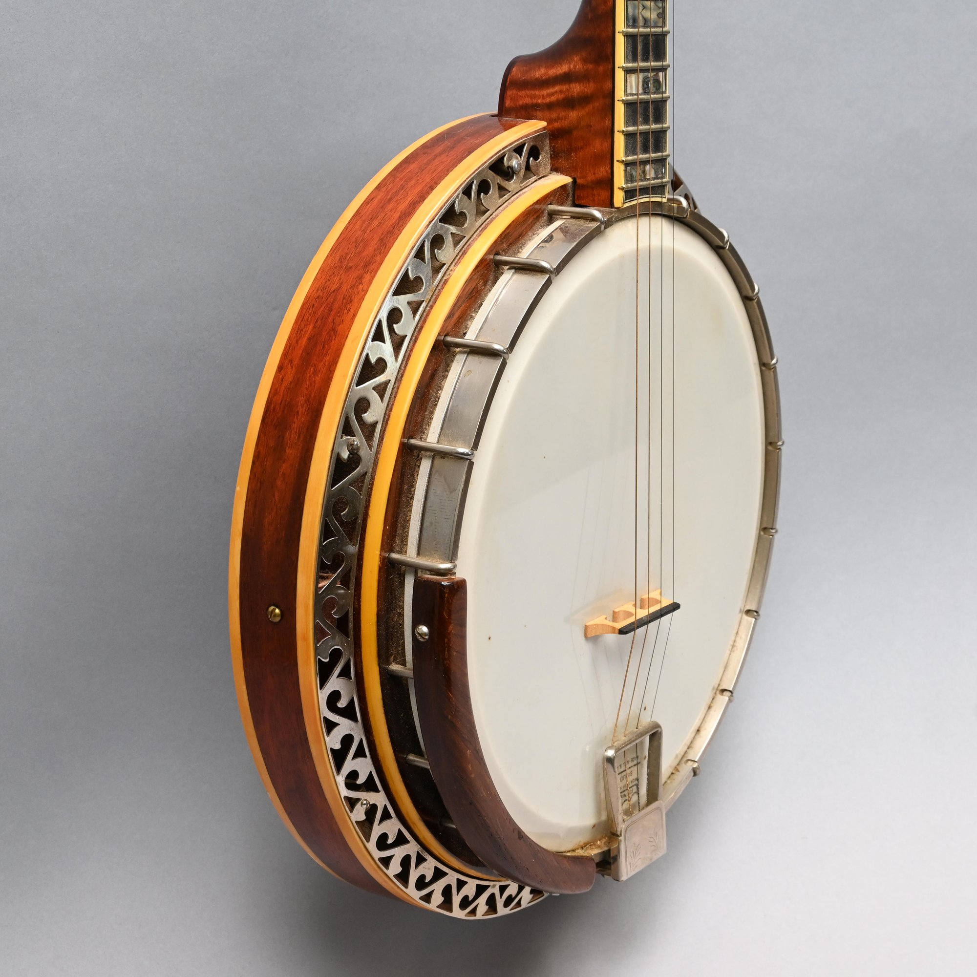 Bailey Mahogany &Maple Four-String Resonator Banjo #3356 | Auctionninja.com