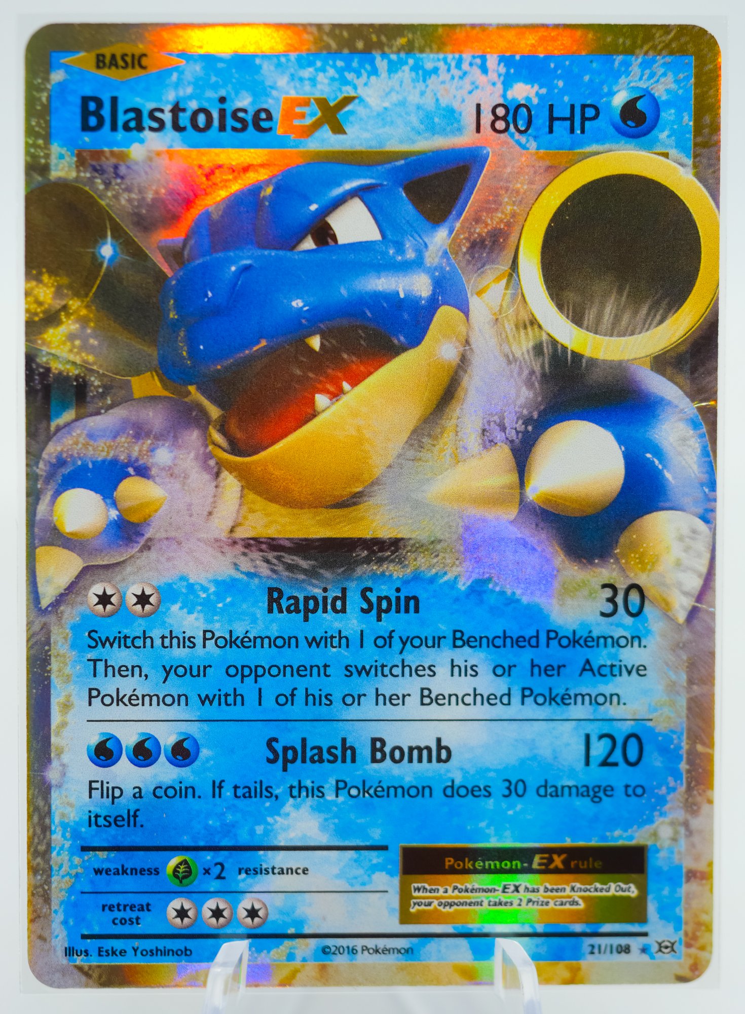 BLASTOISE EX Evolutions Set Foil Pokemon Card!!! #7234 | Auctionninja.com