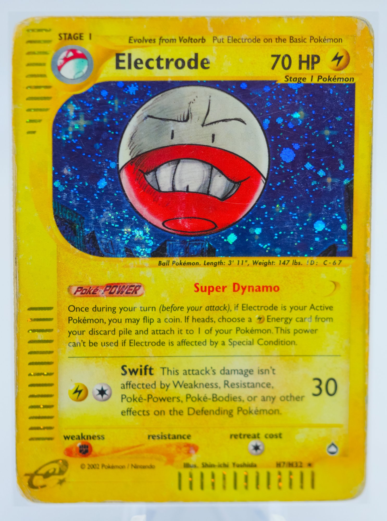 ELECTRODE EXPEDITION E-reader Set Damaged Holographic Pokemon Card ...