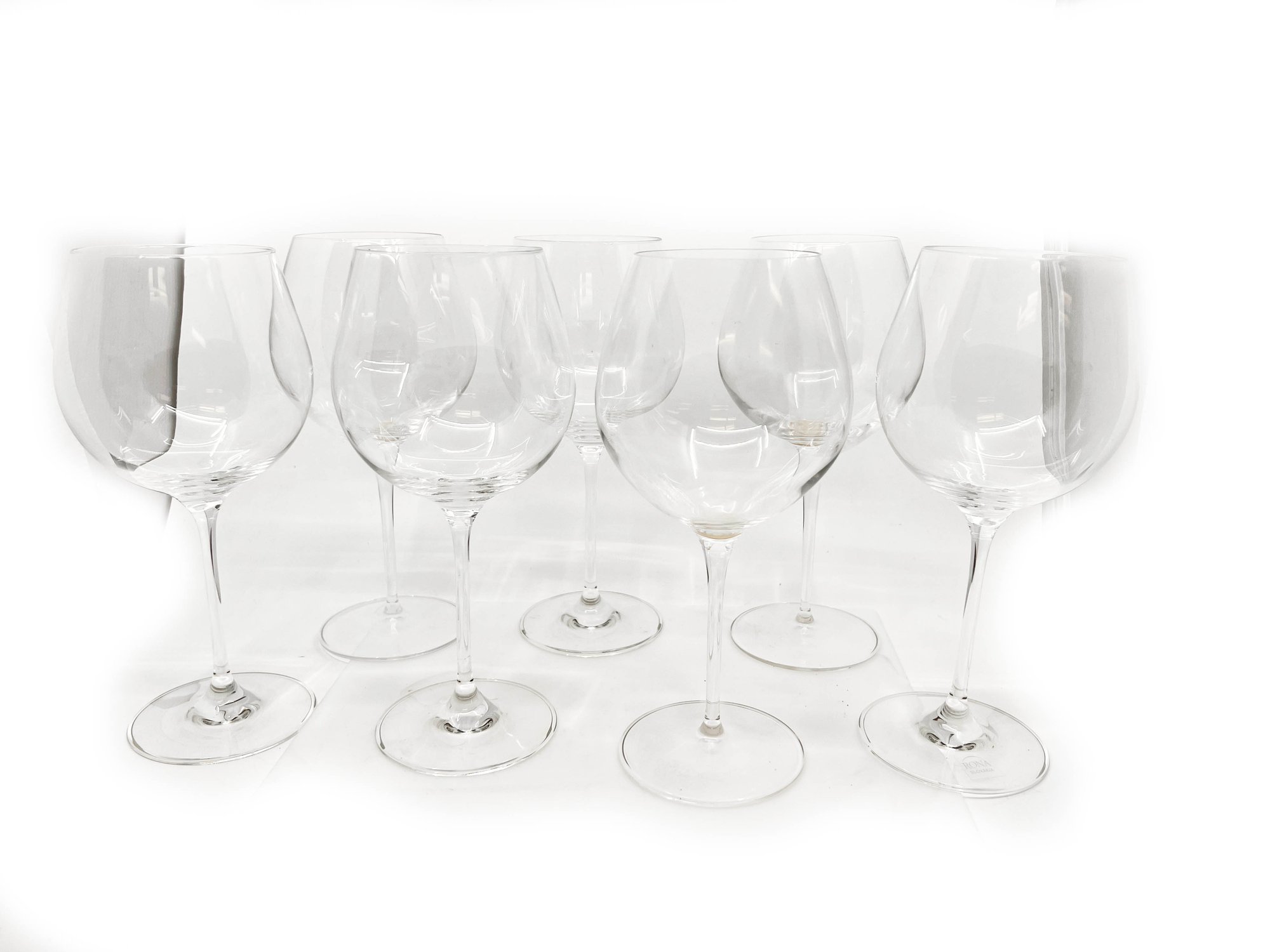 (A-15) SET OF 7 ASSORTED STEMMED WINE GLASSES #21780 | Auctionninja.com