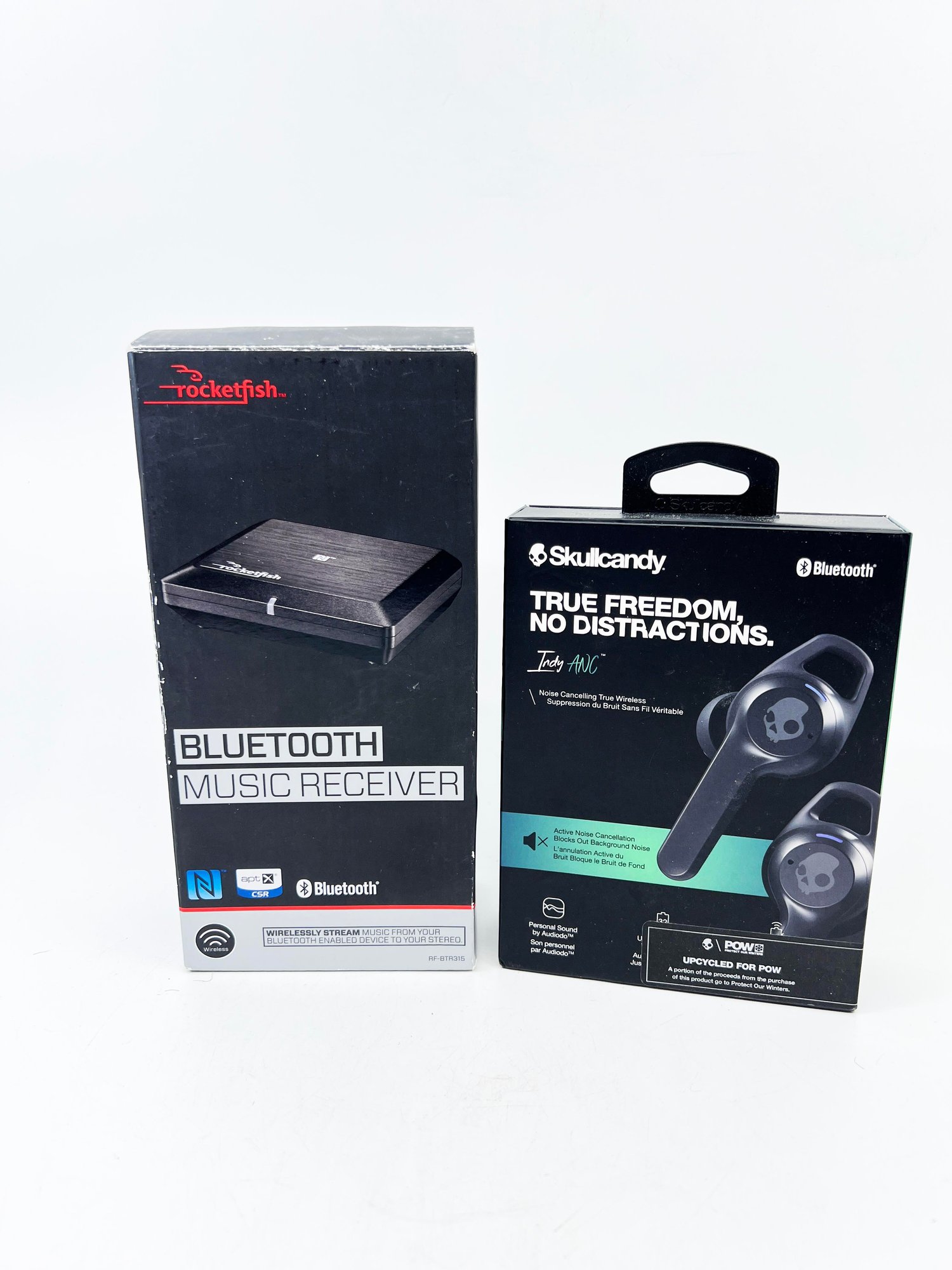 (A-15) SET OF 2 AUDIO ITEMS BOXED-ROCKETFISH BLUETOOTH RECIEVER ...