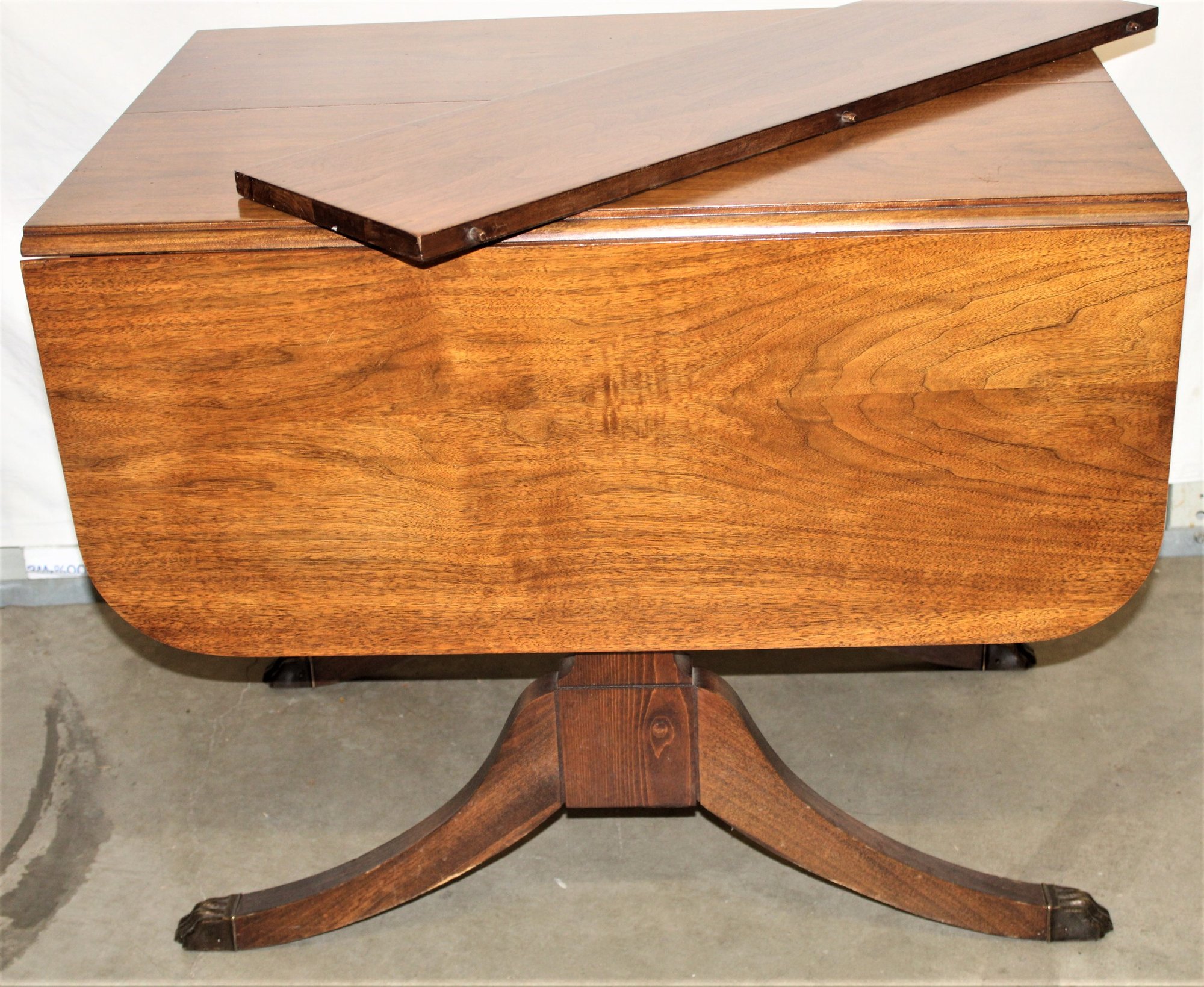 Mahogany Duncan Phyfe Drop Leaf Table, 36"x 27"x 30"H 10" Leaf & 2 15 ...