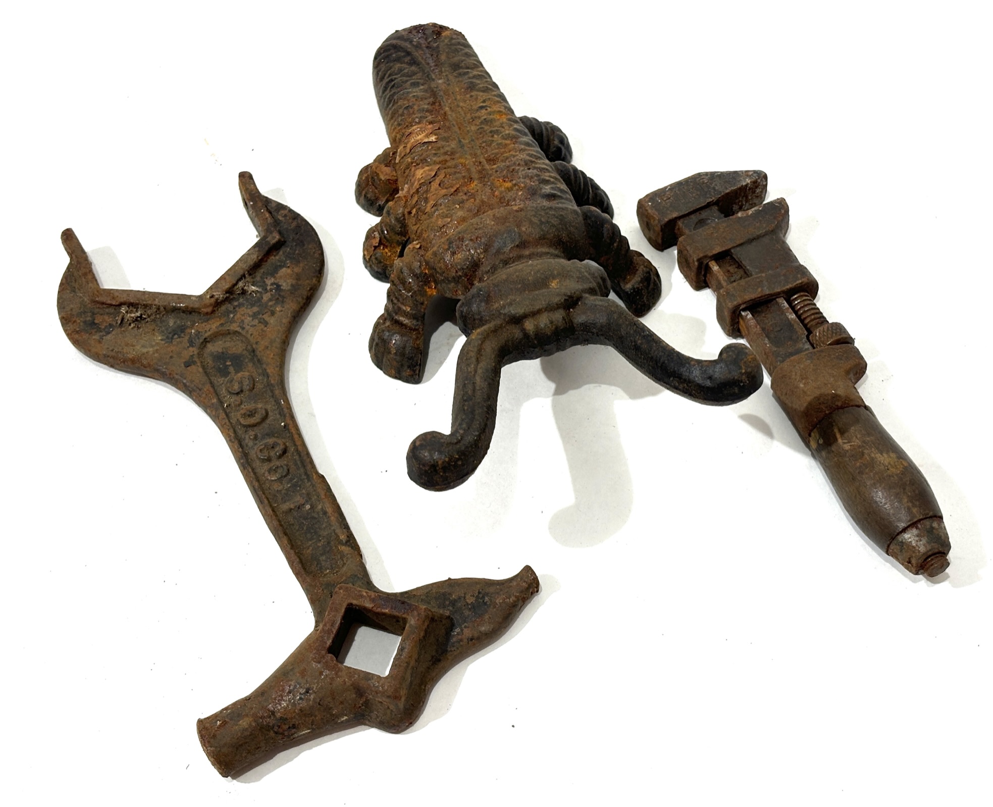Cast Iron Boot Bug, Adjustable Wrench And Other Wrench #1186 ...