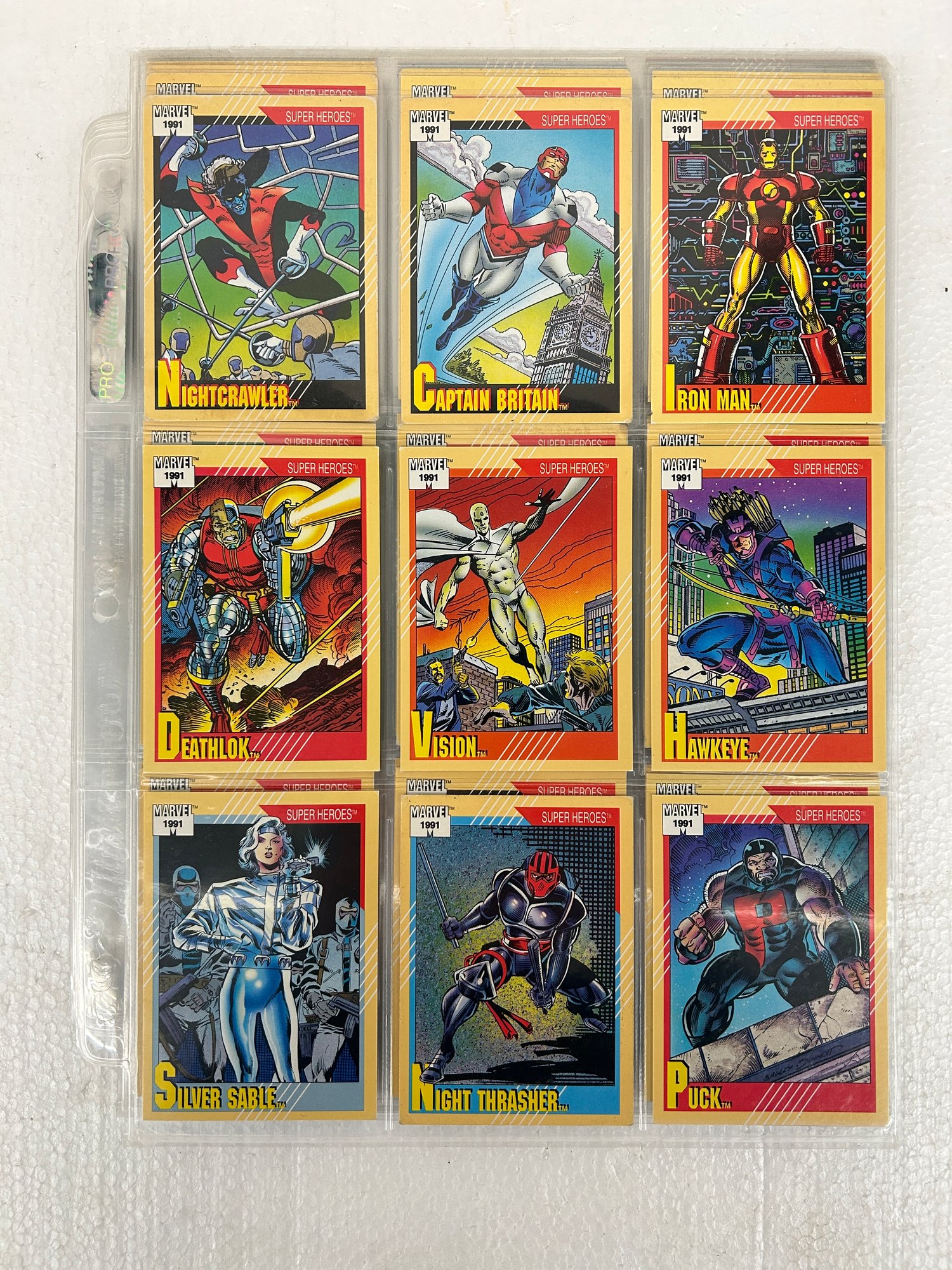 1991 Set Of Super Hero Cards #4639 | Auctionninja.com