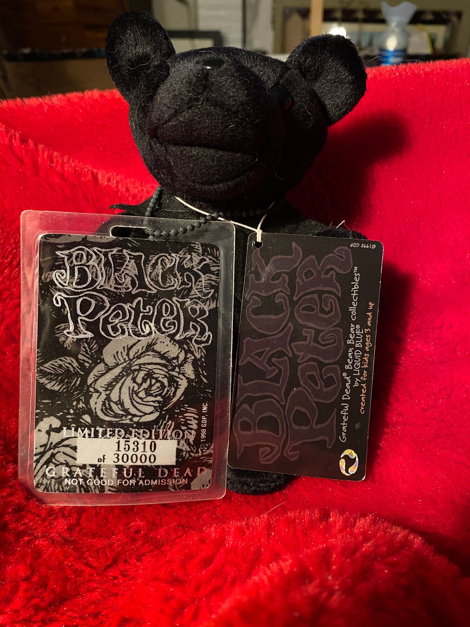 Limited Edition Bean Bear Collectible-black Peter #3350 | Auctionninja.com