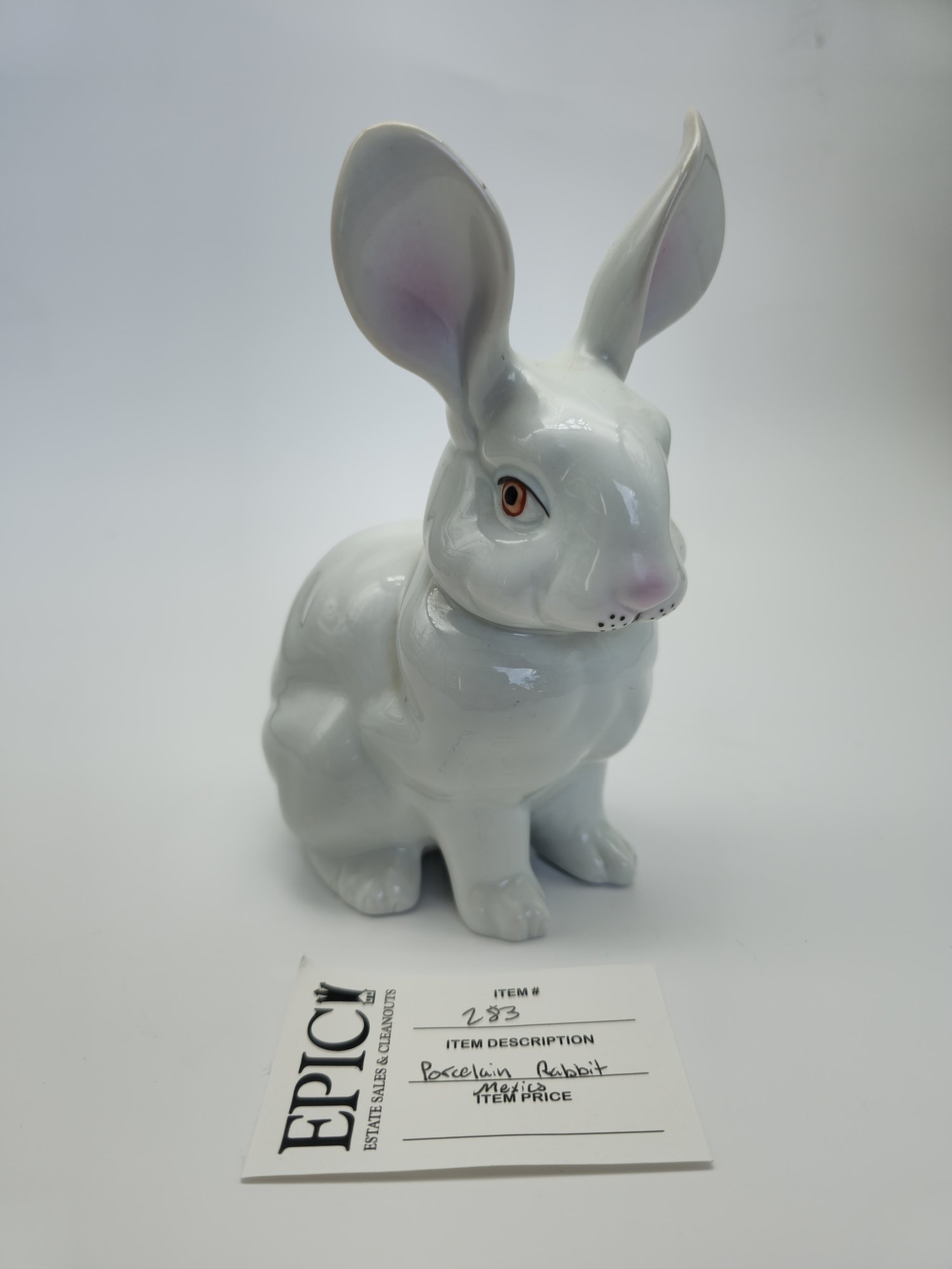 Item 283 Porcelain Rabbit Figure - Mexico 1985 #6310 | Auctionninja.com