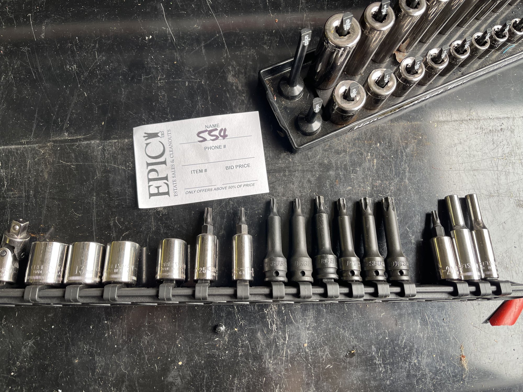 Lot 554 Hansen Socket Tray Set #2910 | Auctionninja.com