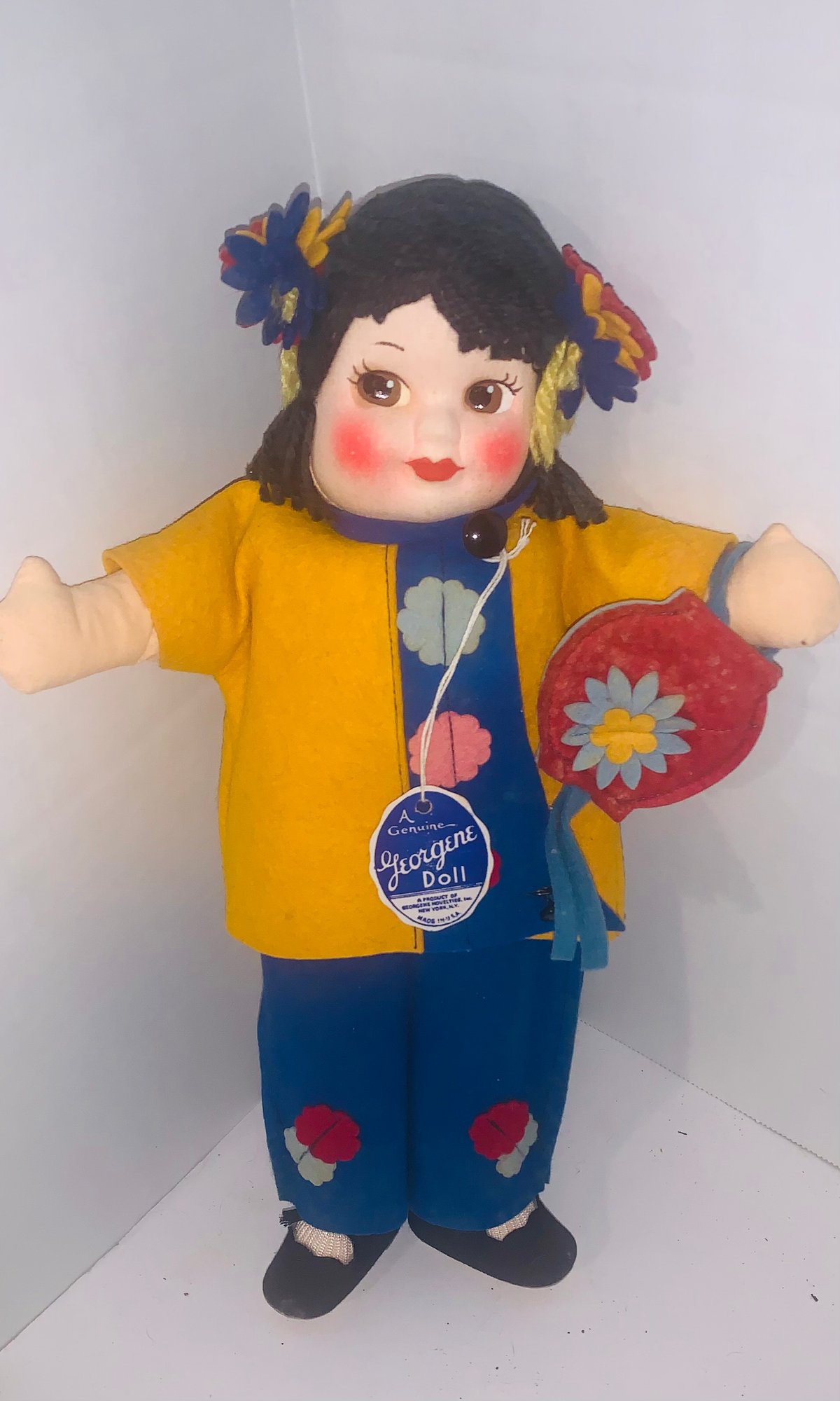 This Georgene 13" Doll W/ Org. Tag Was Produced Prior To 1940 As Part ...