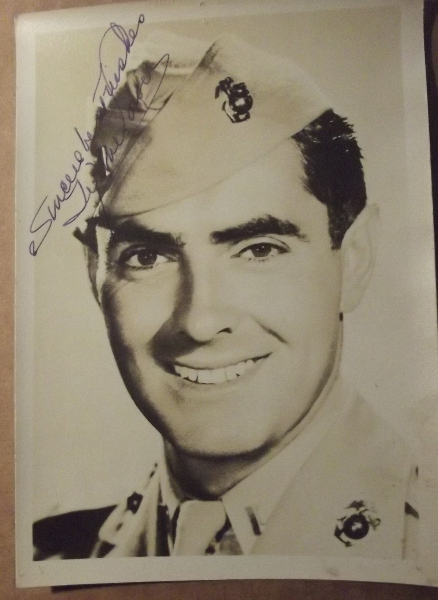 Tyrone Power Autographed Publicity Photo 1940's Collected By Pauline ...
