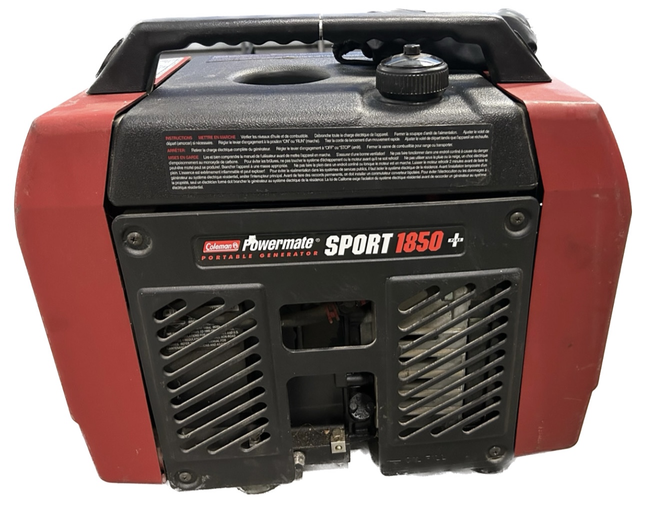 Coleman Powermate Portable Generator, Sport 1850 - 18x13x11 #44550 ...