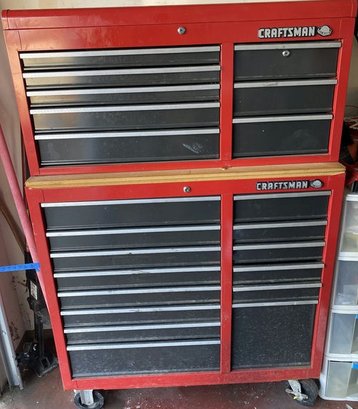 Craftsman Tool Chest Stack With Keys (45x62x20) #55889 | Auctionninja.com