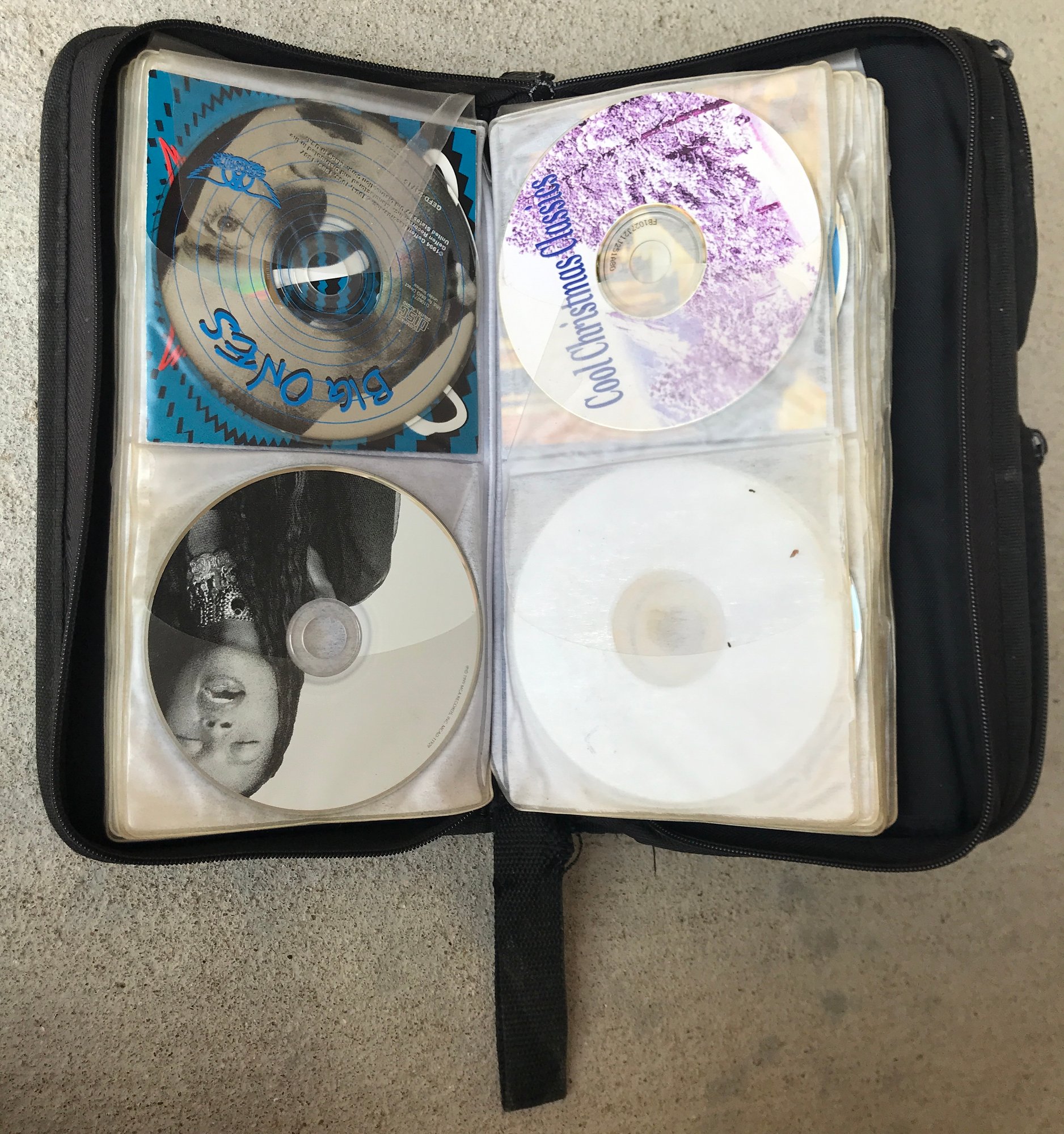 Lot Of 47 Rap And Rock Music Discs Including Aerosmith, Journey, And ...