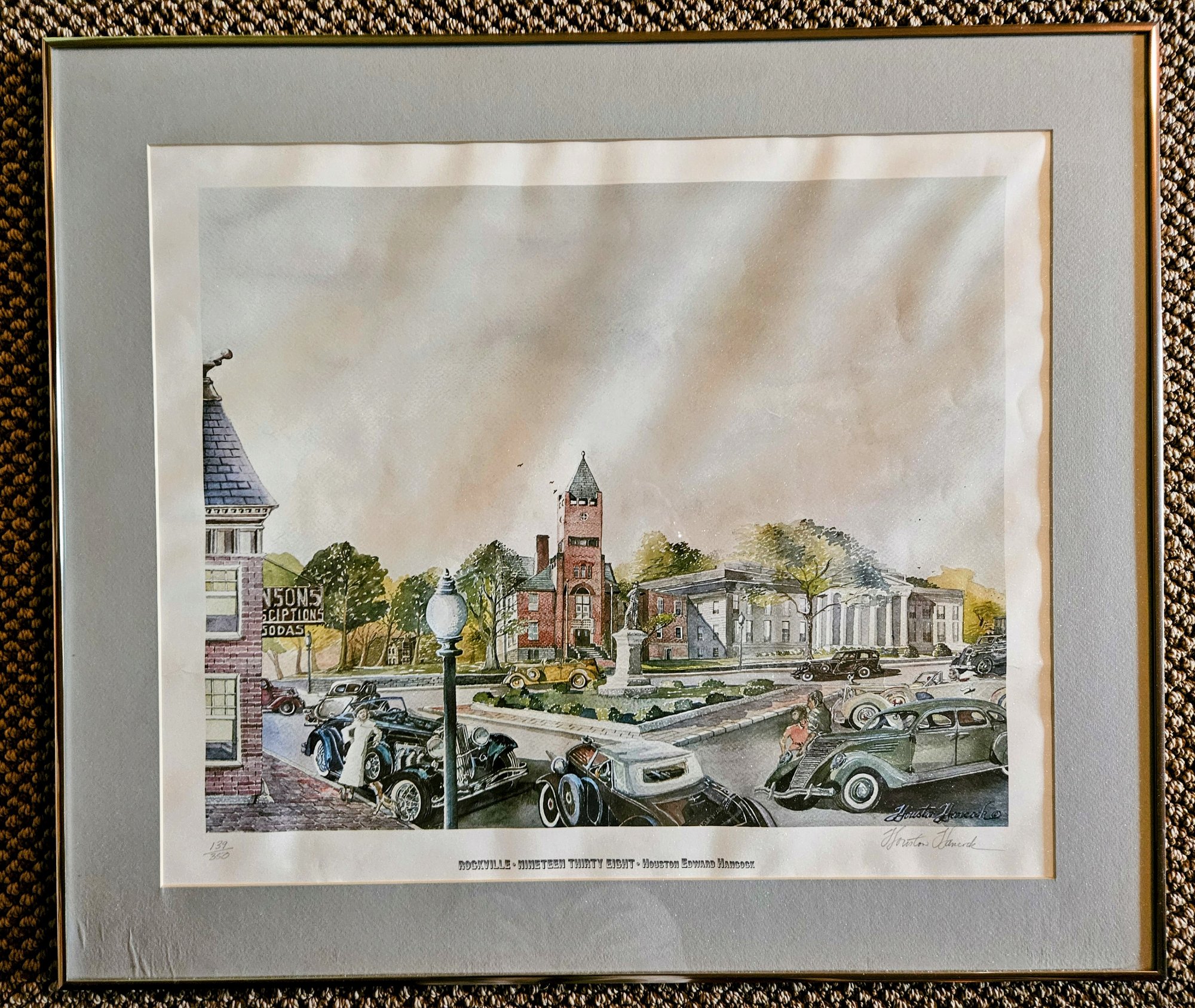 Rockville 1938 Houston Edward Hancock Hand Signed And Numbered Print In ...