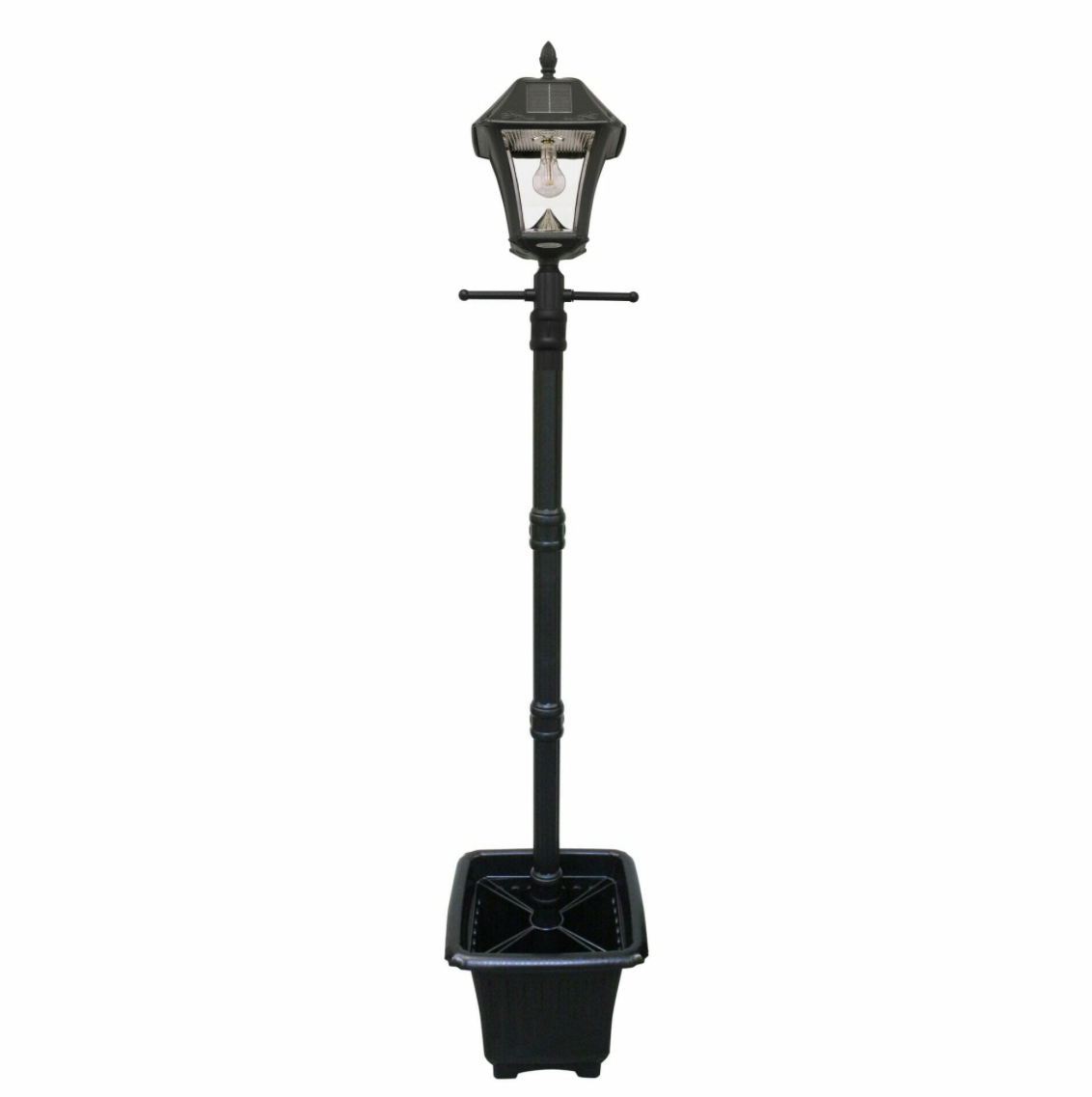 Baytown II Bulb Black Outdoor Post Light And Lamp Post With Inground EZ ...