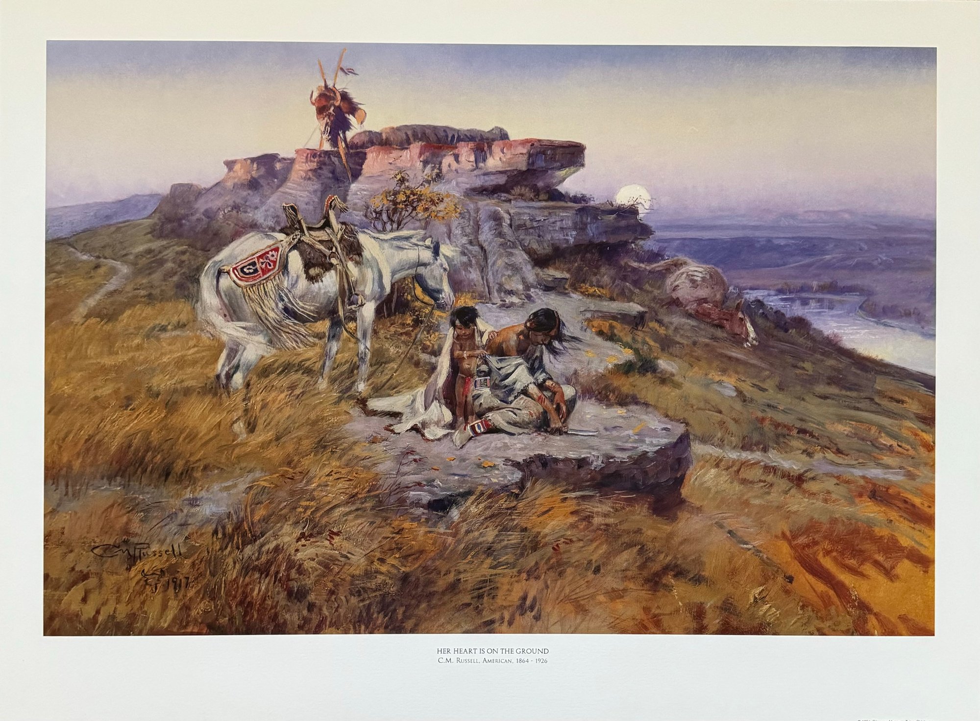 CM Russell - Her Heart Is On The Ground Art Print #193193 ...