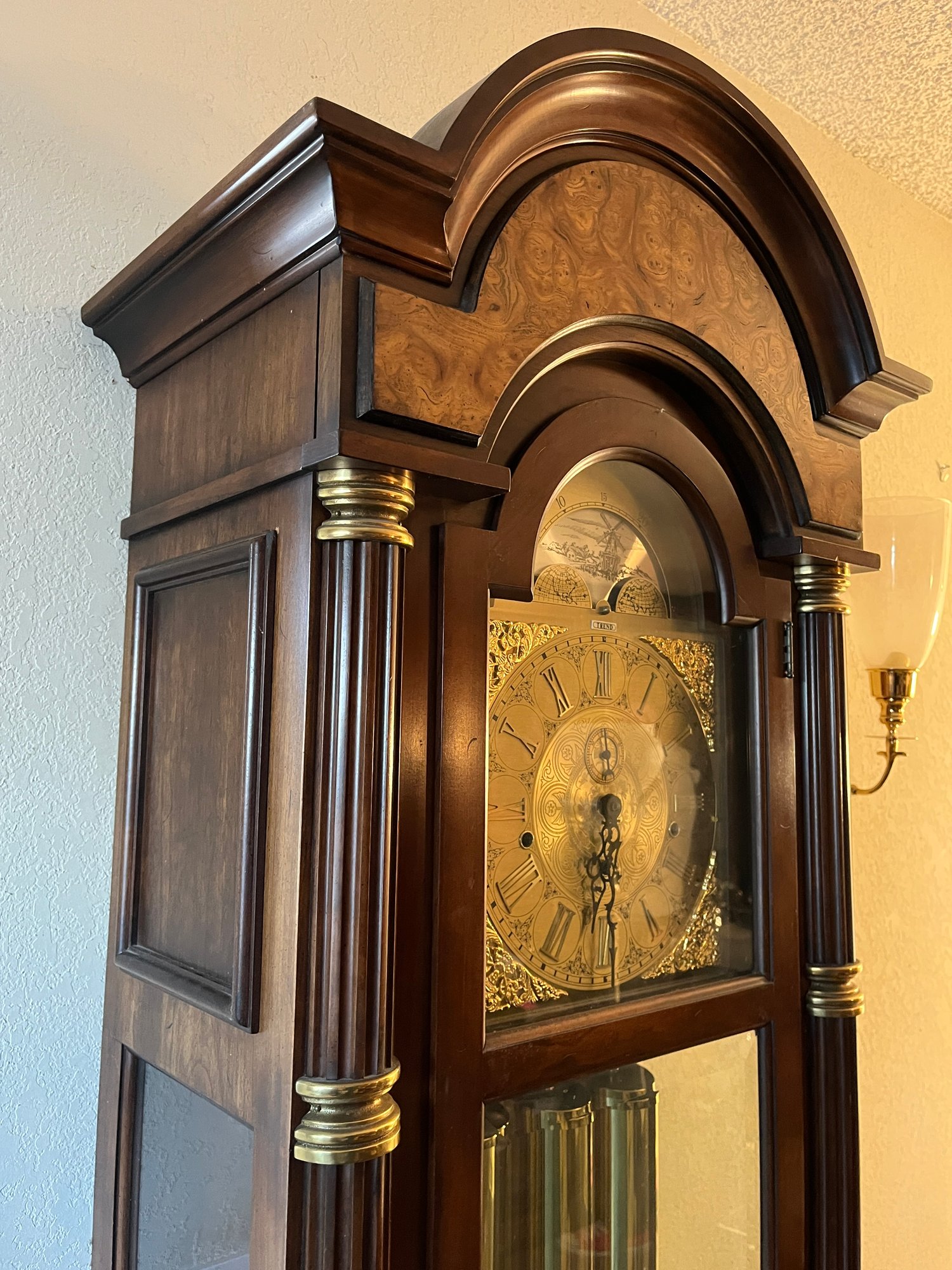Solid Wood Grandfather Clock #172649 | Auctionninja.com