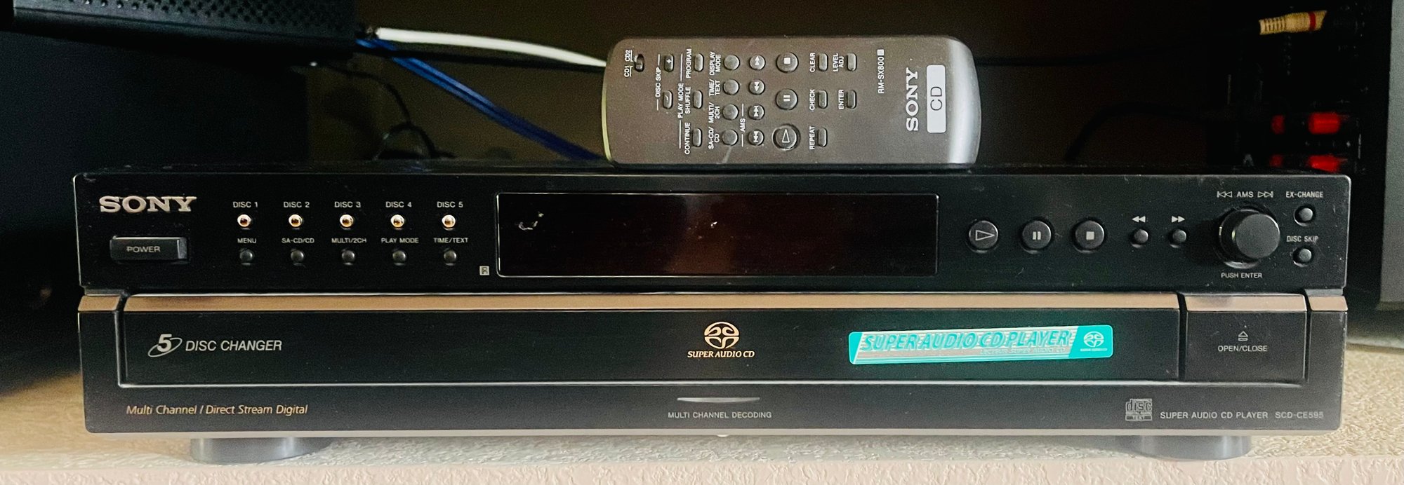 Sony Multi Channel 5 Disc Changer Super Audio CD Player #142454 ...