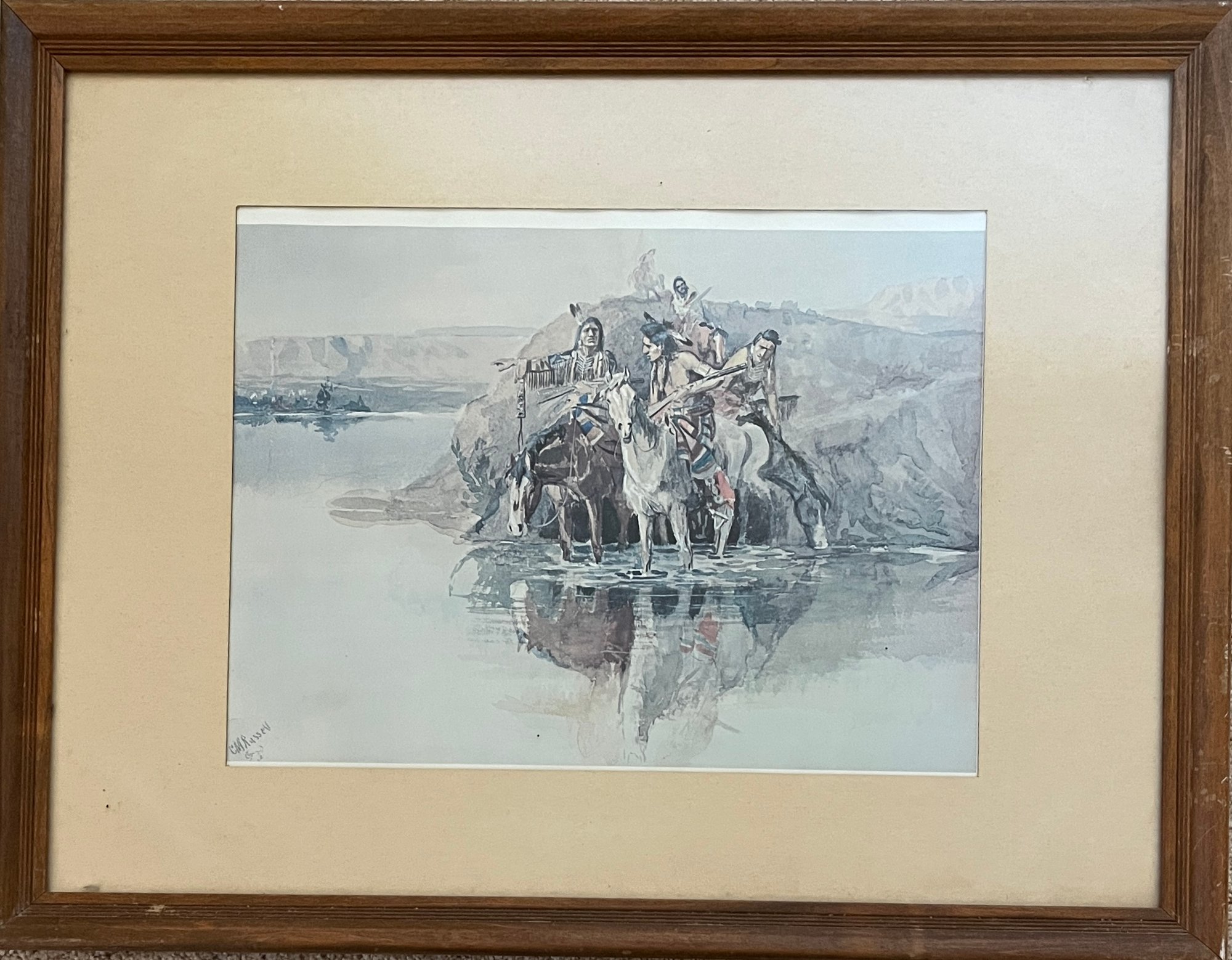 CM Russell - "Scouting The Camp" Framed Art Print #191627 ...
