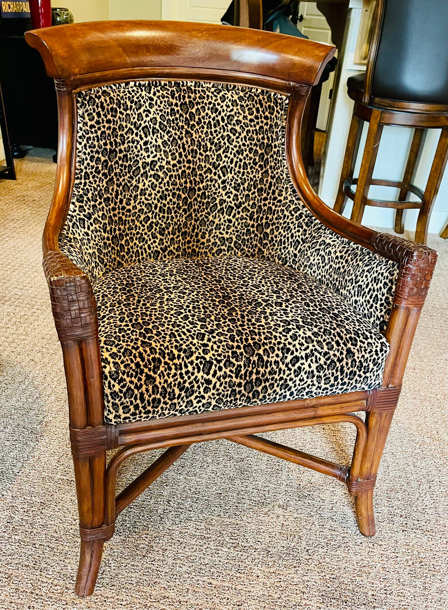 Touchstone Upholstery Fulani Black/multi Wooden Chair #173784 ...