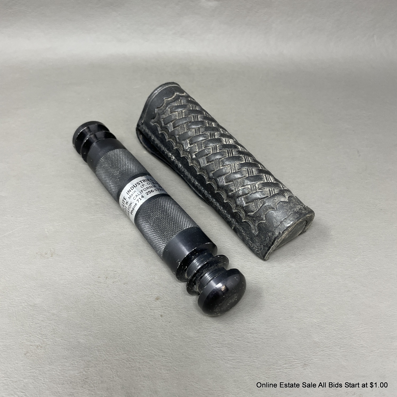 Kel-Lite Yawara Judo Stick Kubotan 1970s With Original Leather Sheath ...