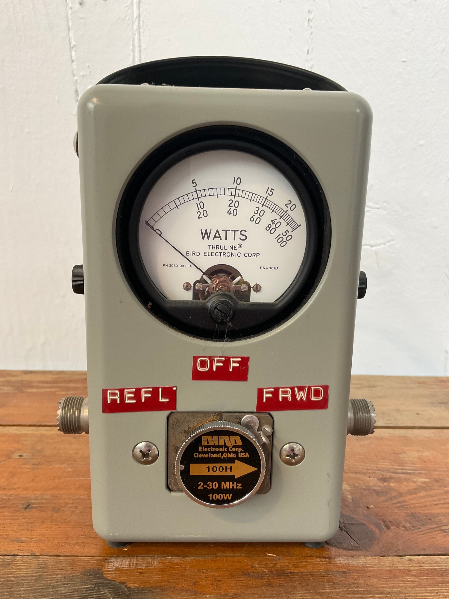 52 Bird Electronic Company Thruline Wattmeter Model 43 50 Ohms #3805 ...