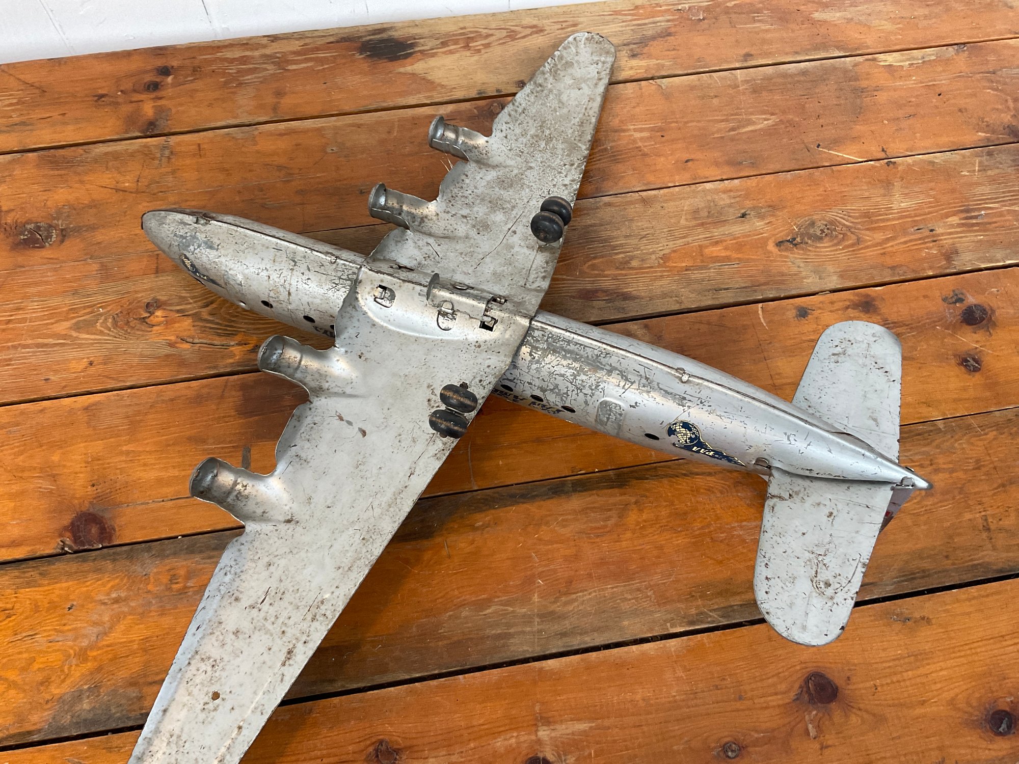 84 Vintage PAA Pan-American Airlines Metal Model Plane N6519C #3838 ...