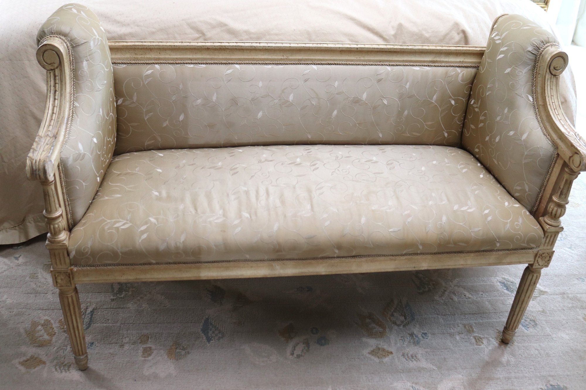 Vintage French Louis The 16th Style Bench #46574 | Auctionninja.com