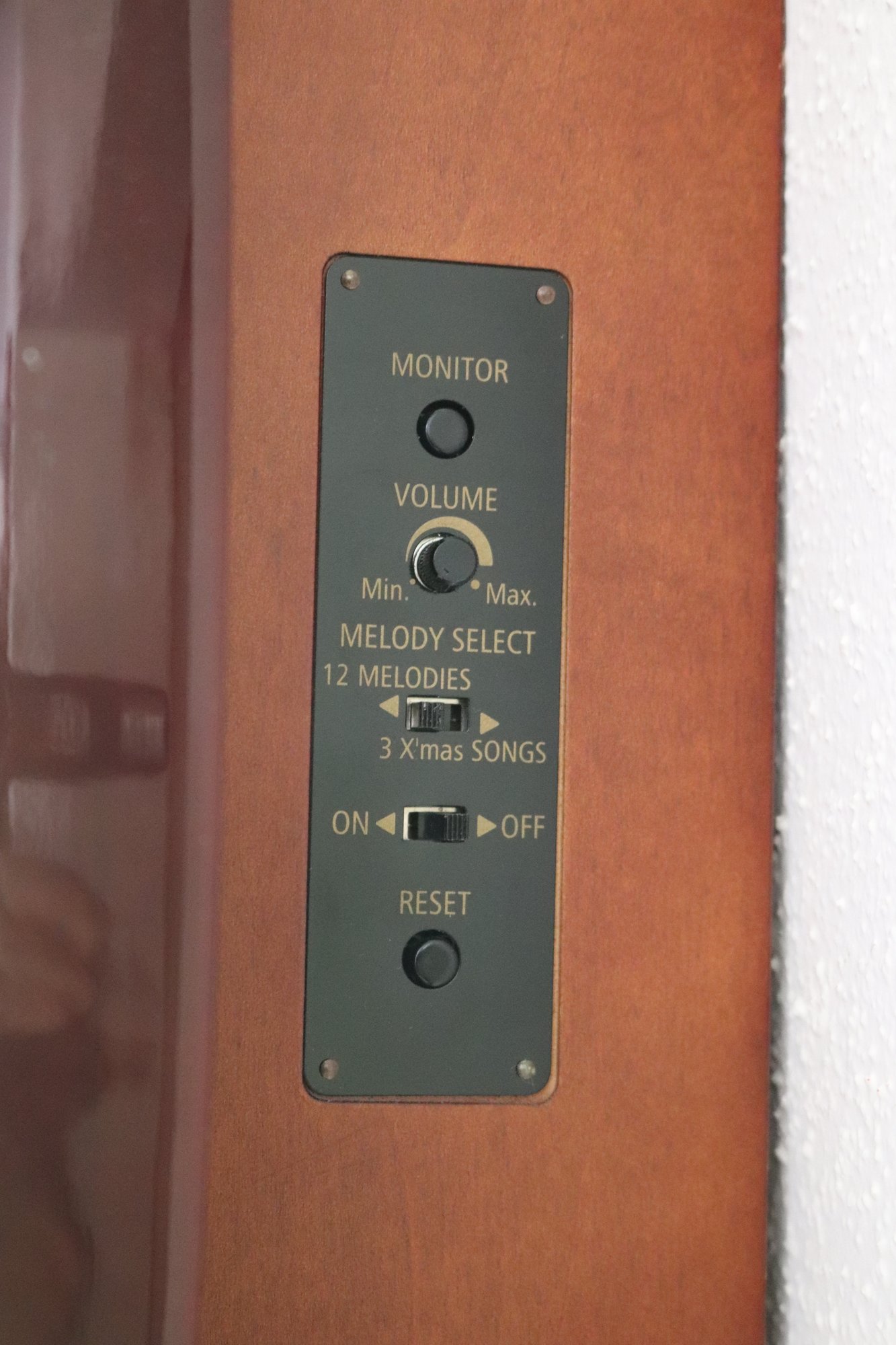 Vintage Small World Rhythm Hourly Sound Wall Clock With Inlaid Accents ...