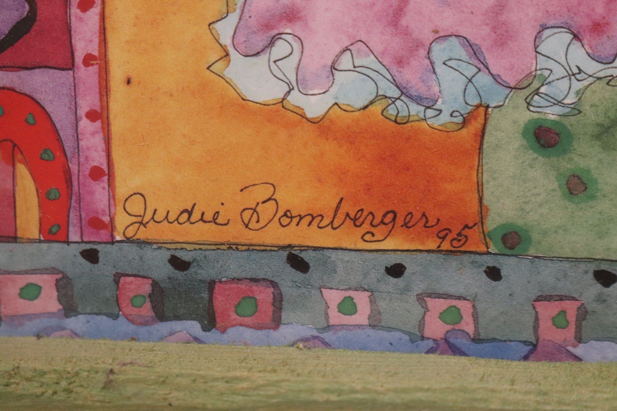 Judie Bomberger Whimsical Print In Fun And Funky Painted Frame Circus ...