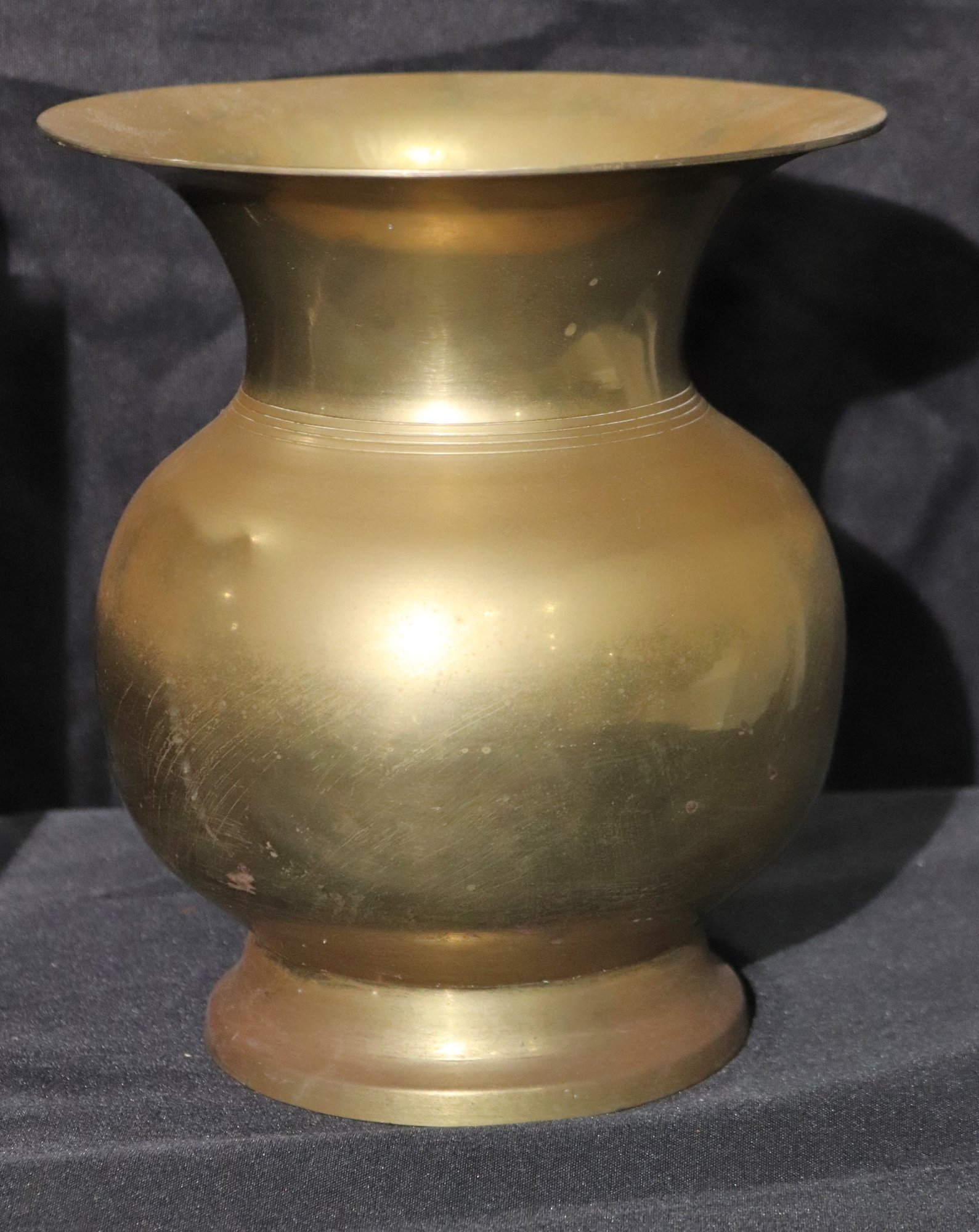 Includes A Brass Spittoon And Hand Carved Folk Art Wood Box That Opens ...